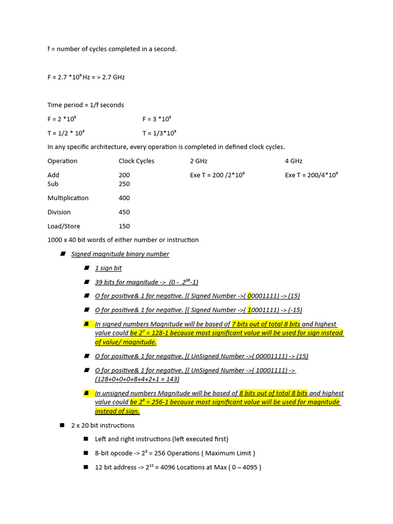 Lecture # 1 | PDF | Cpu Cache | Computer Data