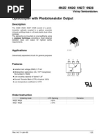 PC849 Photocoupler High Density Mounting Type | PDF | Anode ...