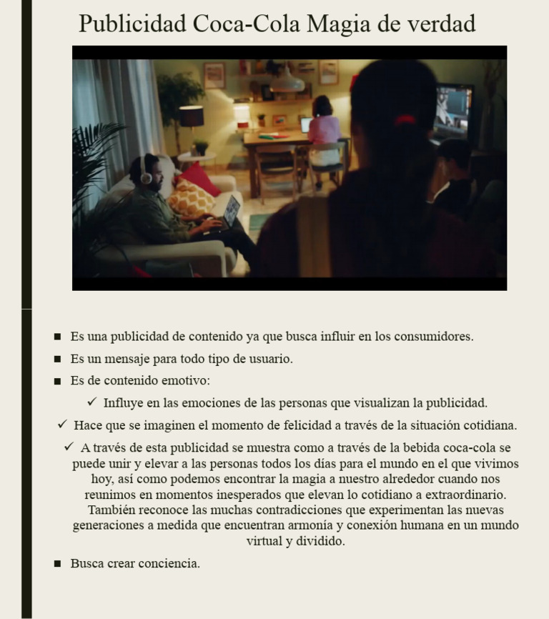 Publicidad Coca-Cola Magia de Verdad | PDF