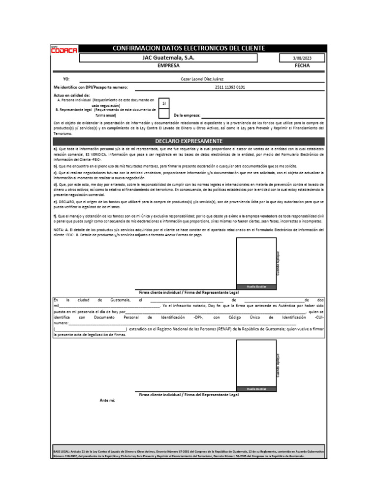 04 Declaración FEIC | PDF | Business | Gobierno