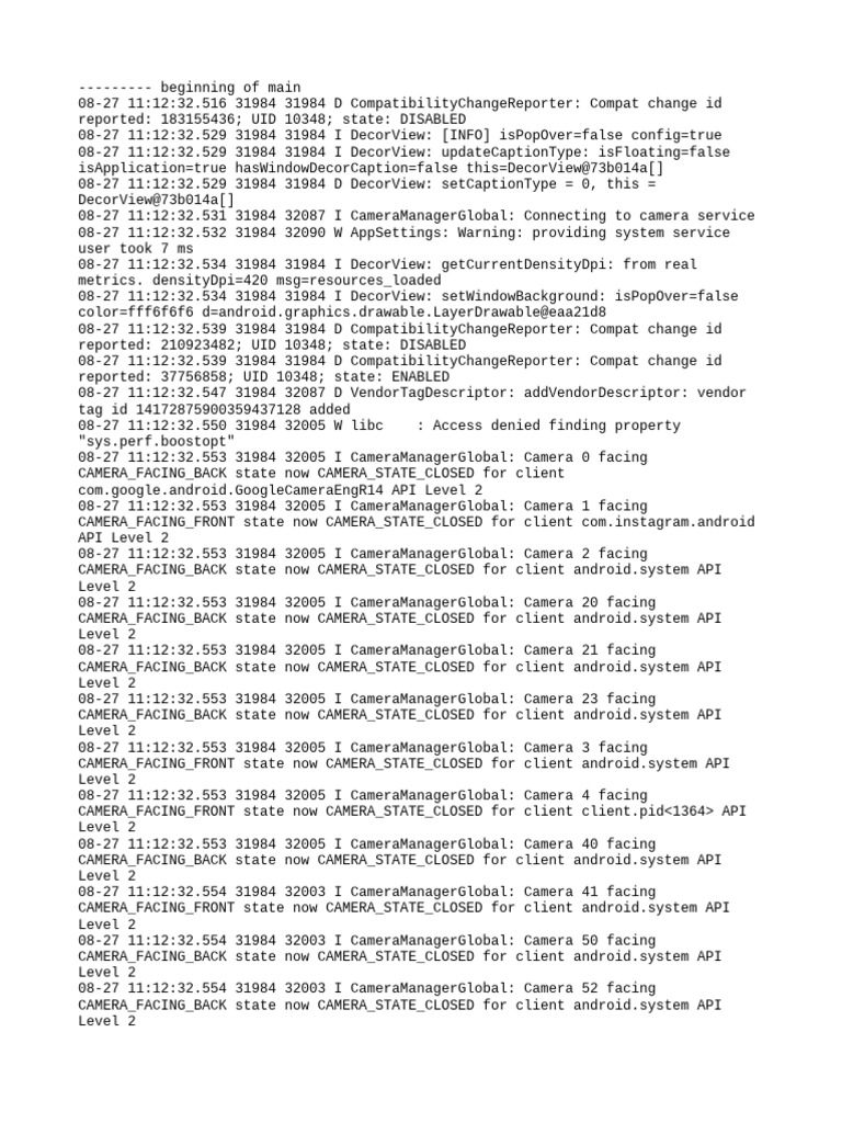 Log Cat 1693149152405 | PDF | System Software | Computing