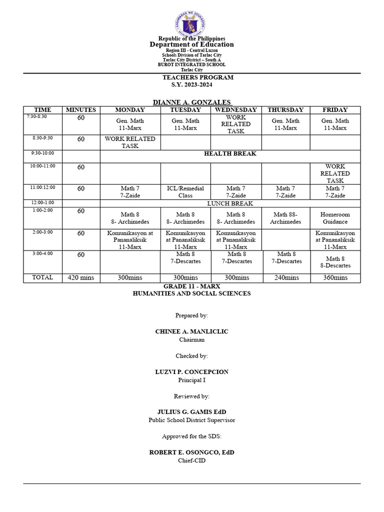 Final New Teacher Program Sy 2023 1st Sem | PDF