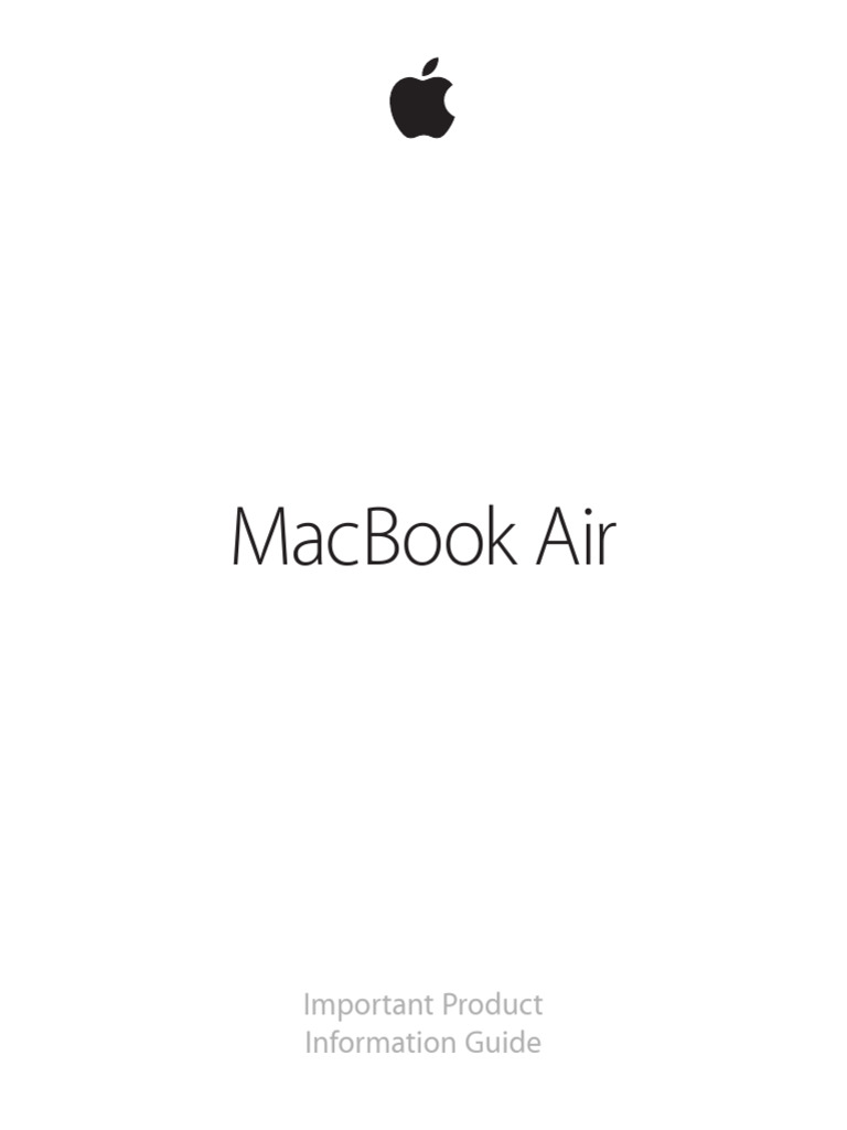 Macbook - Air Early 2014 Product - Info | PDF | Electronics