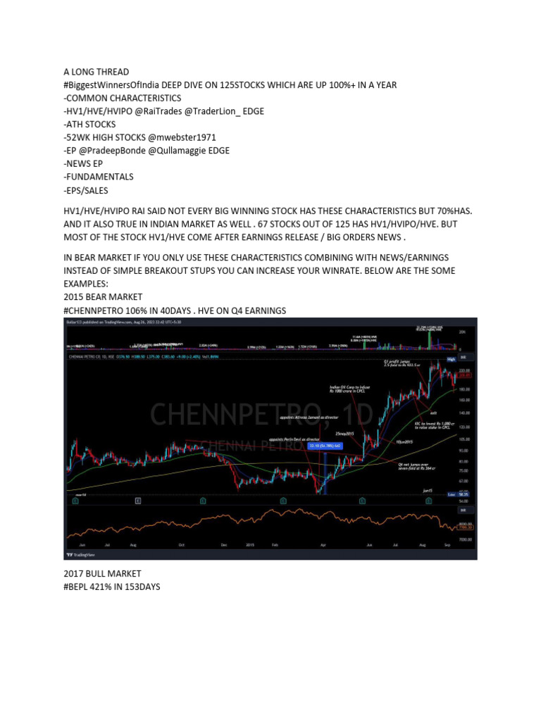 A Long Thread | PDF | Market Trend | Stocks