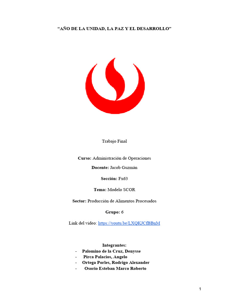 Trabajo Final OPE | Descargar gratis PDF | Calidad (comercial) | Business