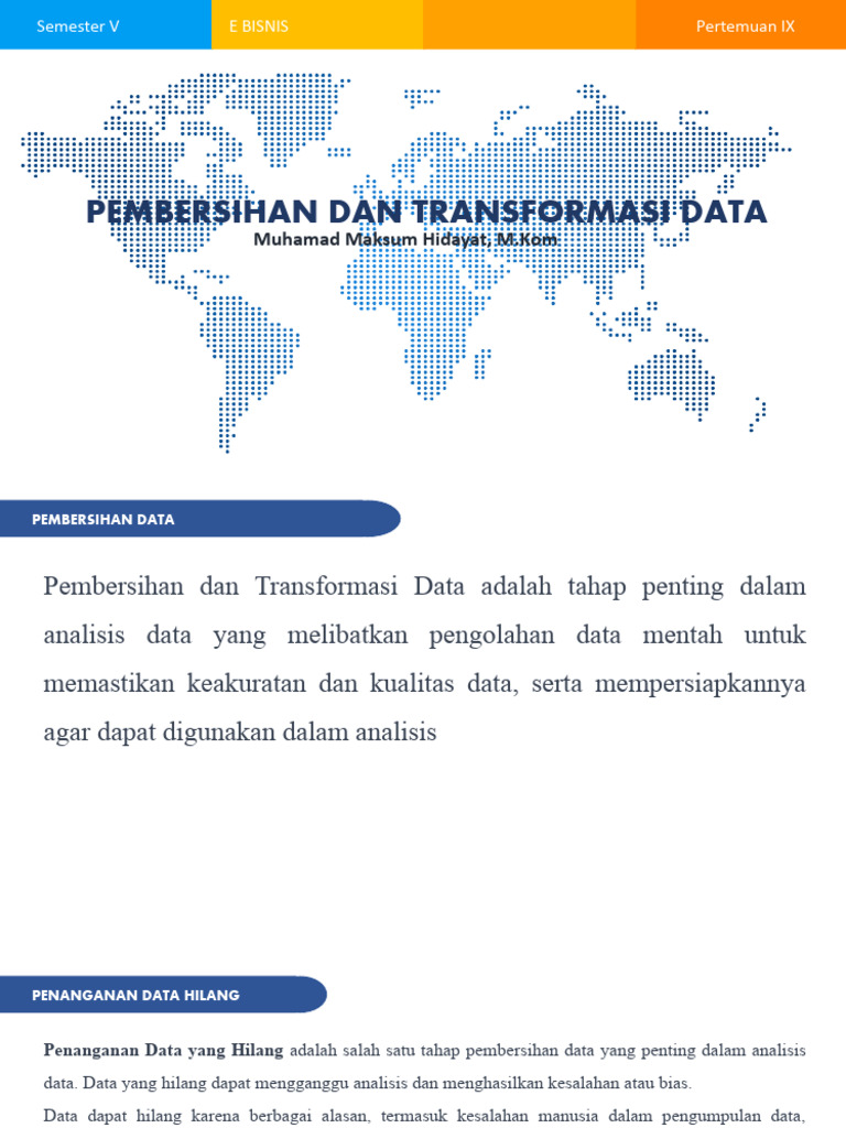 Pembersihan Dan Transformasi Data | PDF
