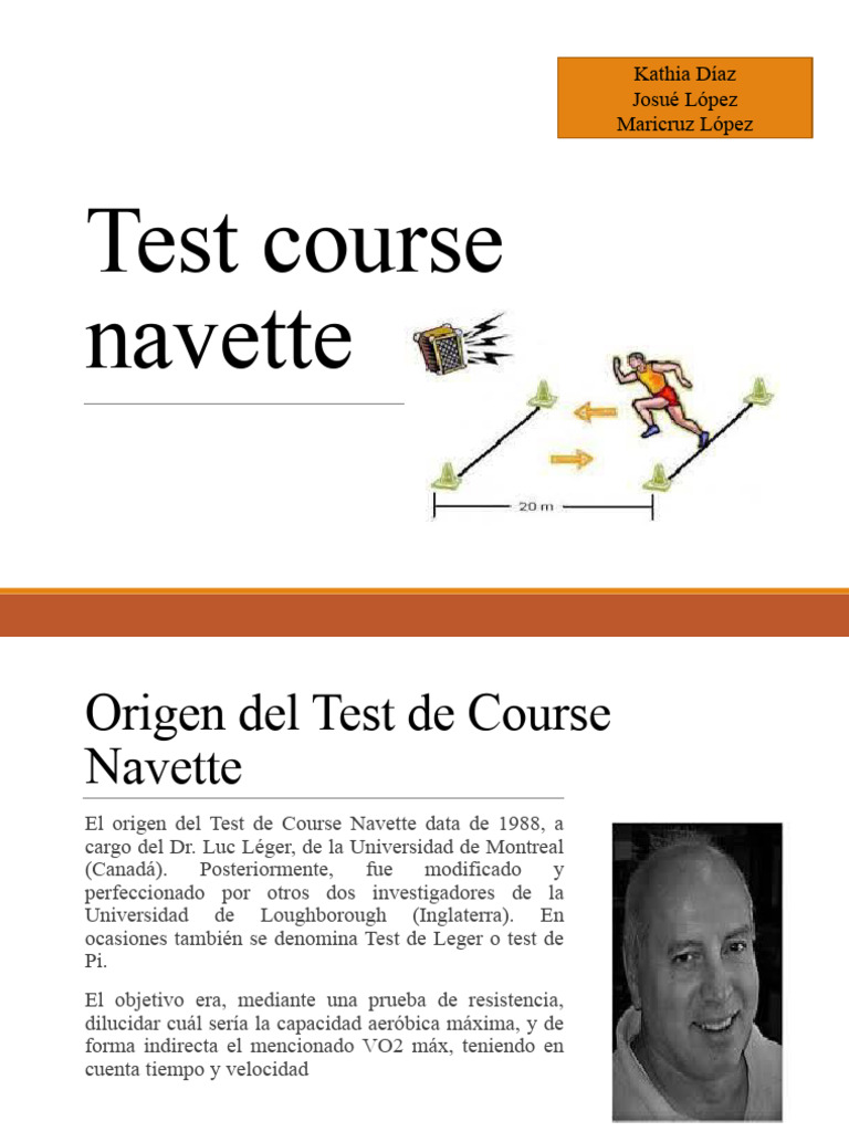 Grupo 2 Test Course-Navette, Rockport y Cooper | PDF | Aptitud física ...