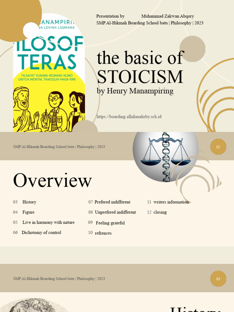 Stoicism Presentation(Final) | PDF | Stoicism | Pantheism