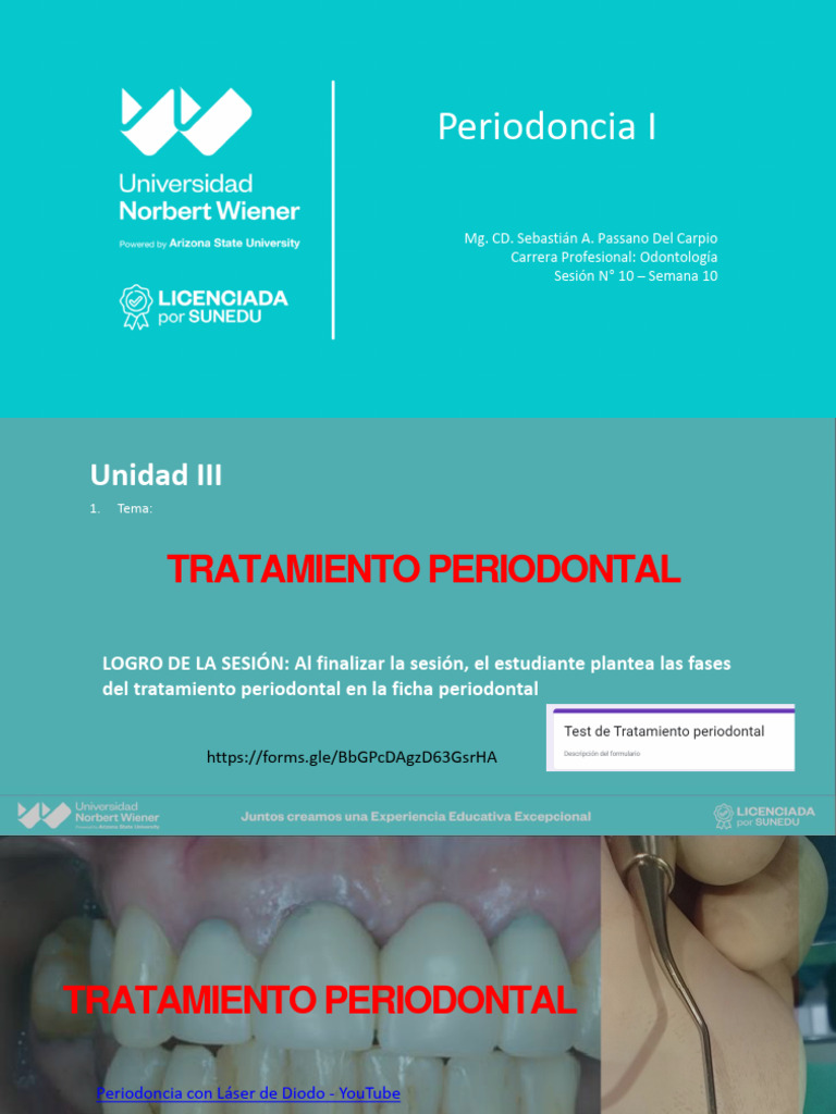 Tratamiento Periodontal Integral | PDF | Odontología | Medicina
