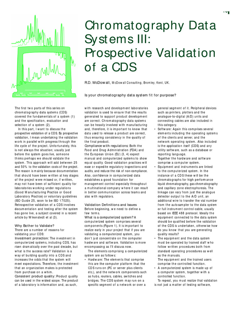 Prospective Validation of CDS Explained | PDF | Verification And ...