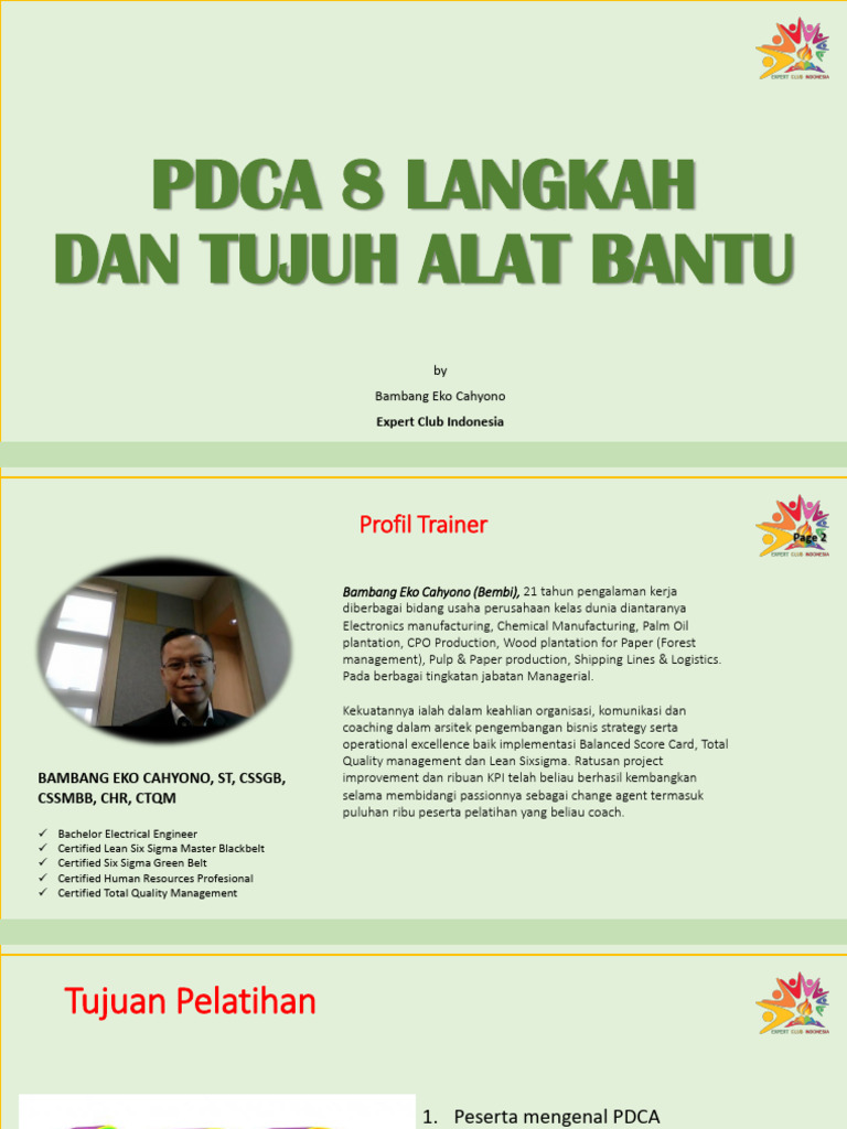 PDCA & 7 Quality Tools | PDF | Karier & Perkembangan