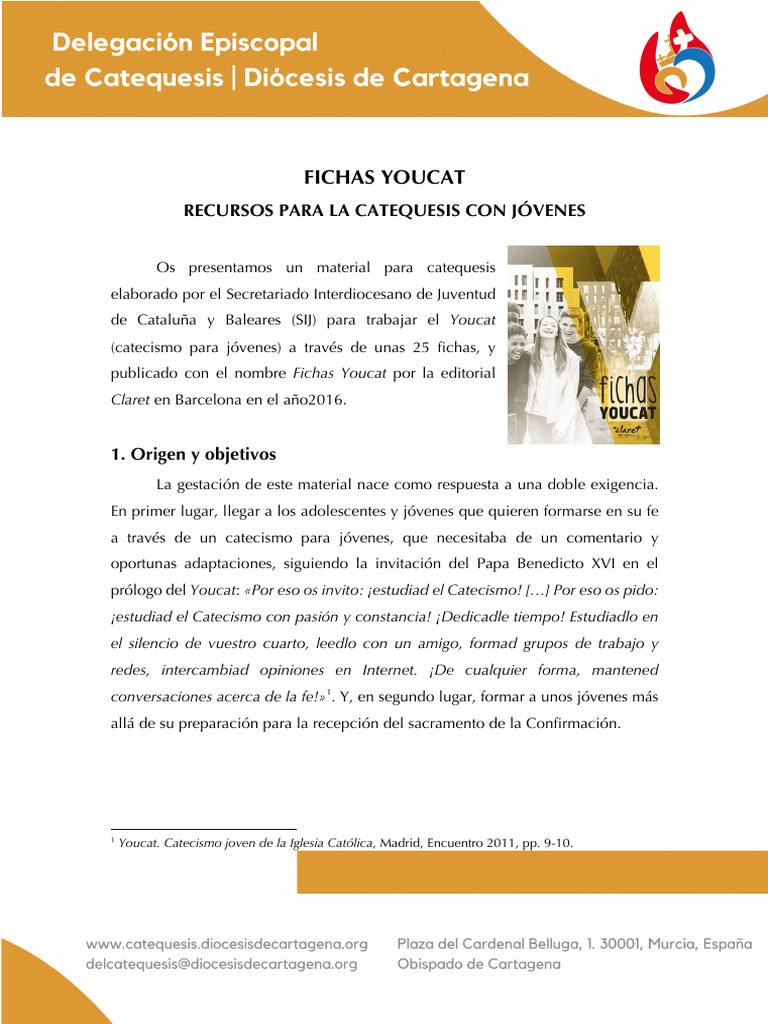 Fichas Youcat Material Jóvenes Catequesis | PDF | Iglesia Católica ...