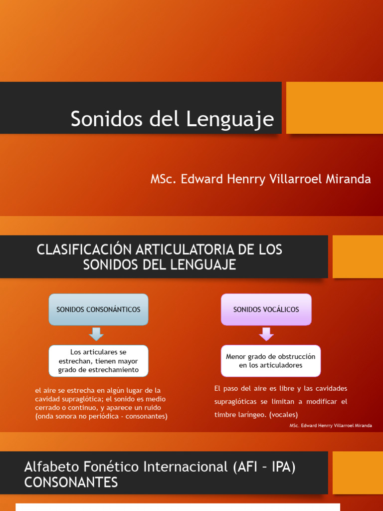 Sonidos Del Habla | PDF | Fonética | Lingüística
