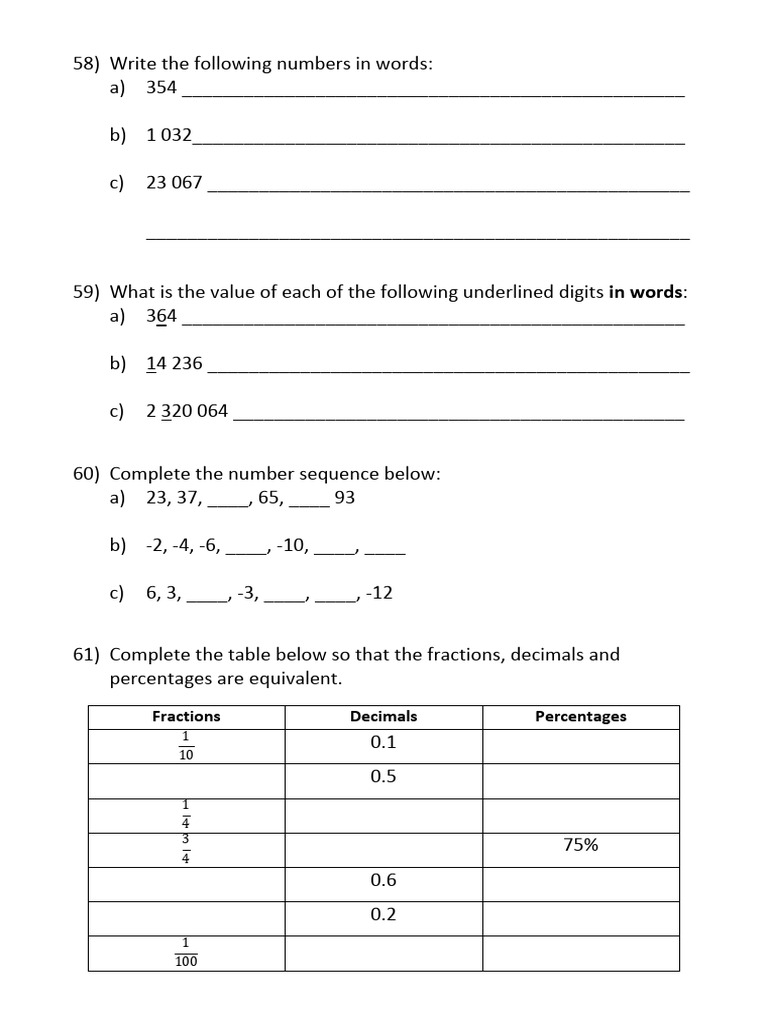 Year 5 Math | PDF | Rectangle | Shape