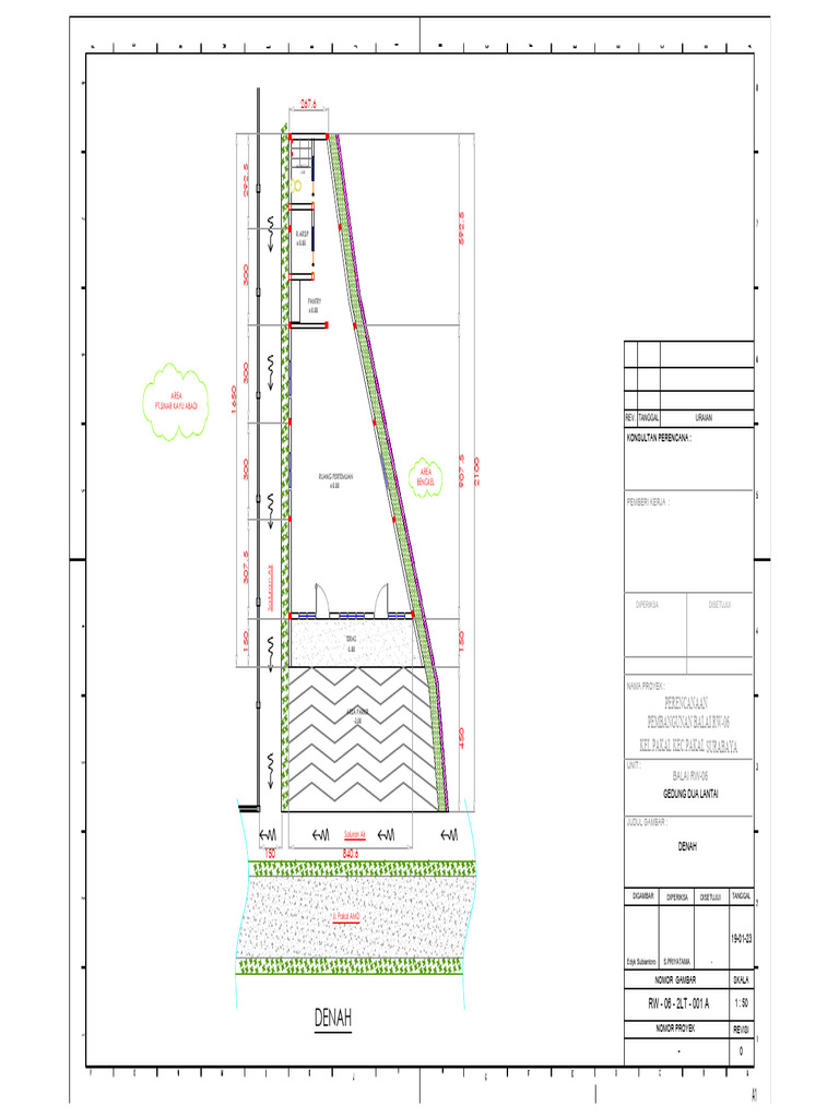 DENAH BALAI RW-06 | PDF