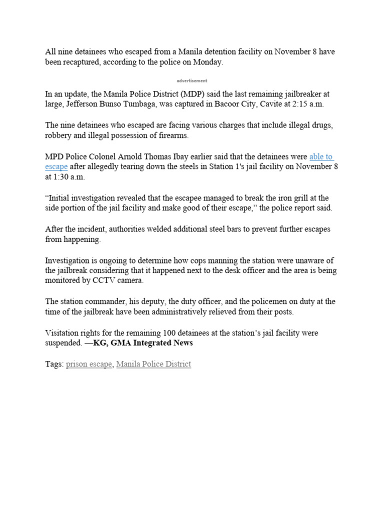 Preso Nakawala | PDF