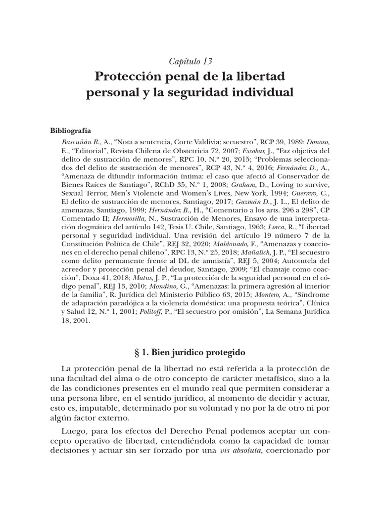Delitos Contra La Libertad - Matus - Ramirez - Manual (2021) | Descargar gratis PDF | Derecho ...