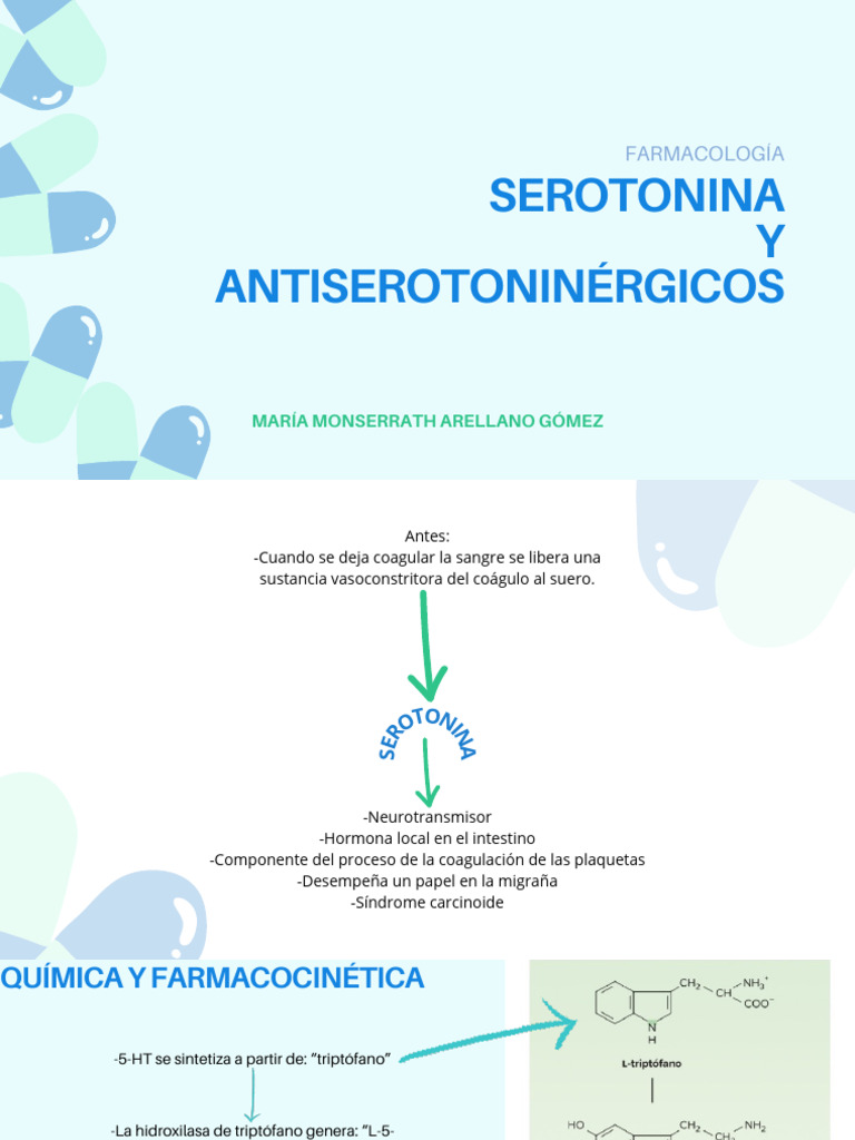 Serotonina y Antiserotoninérgicos | PDF | Serotonina | Migraña