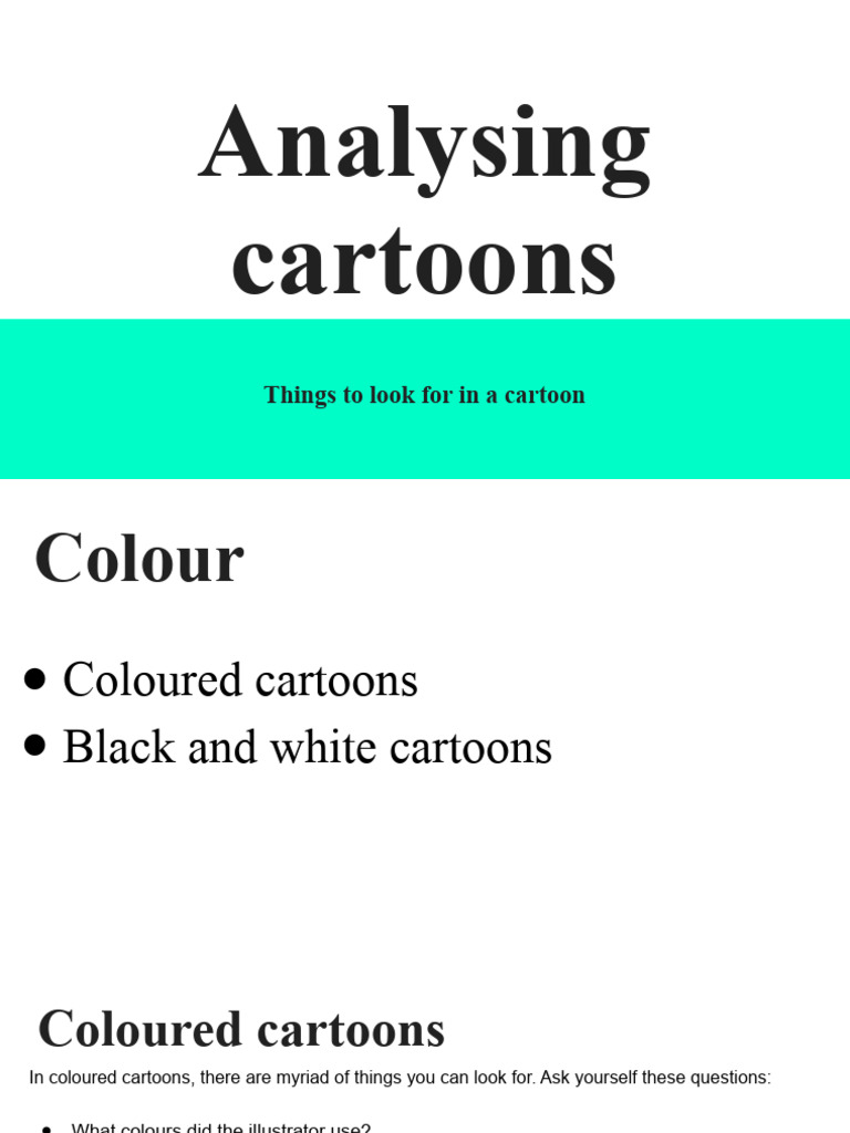 Cartoon Analysis English IB | PDF | Humour | Jokes