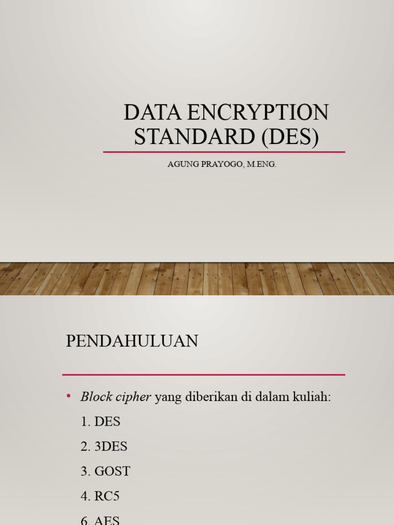 Pertemuan 4 - Data Encryption Standard (DES) | PDF
