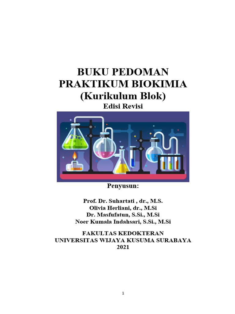 Buku Pedoman Praktikum Biokimia - Kurikulum Blok - 2019 - Rev | PDF