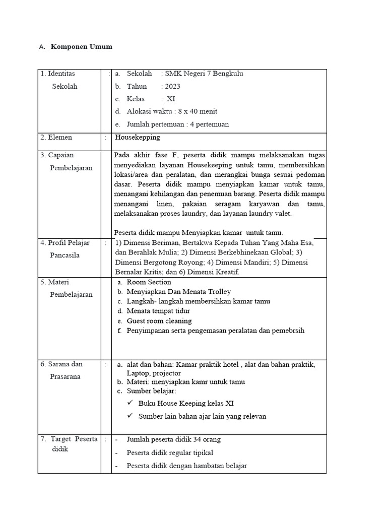 Modul Ajar 3 CP HK | PDF