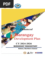3-Year Barangay Development Plan Template | PDF