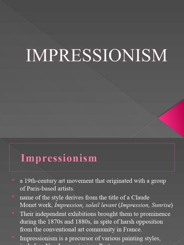 IMPRESSIONISM | PDF | Impressionism | Paintings
