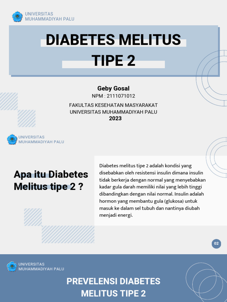 Prevalensi dan Risiko Diabetes Tipe 2 | PDF