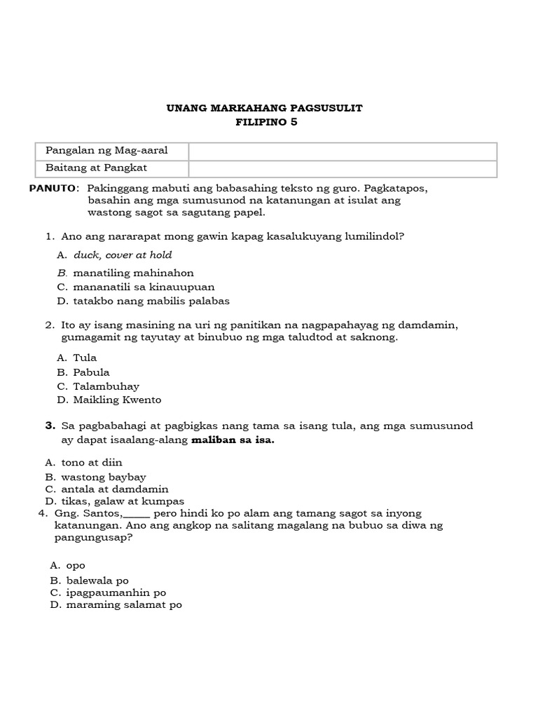 GRADE-5-PISA-LIKE-TEST (1) | PDF