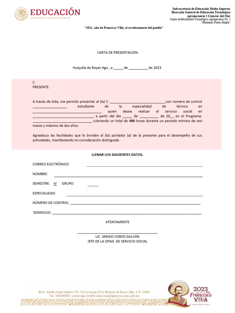 Formatos 2023 Carta de Aceptacion y Asignacion | PDF | Educación Secundaria