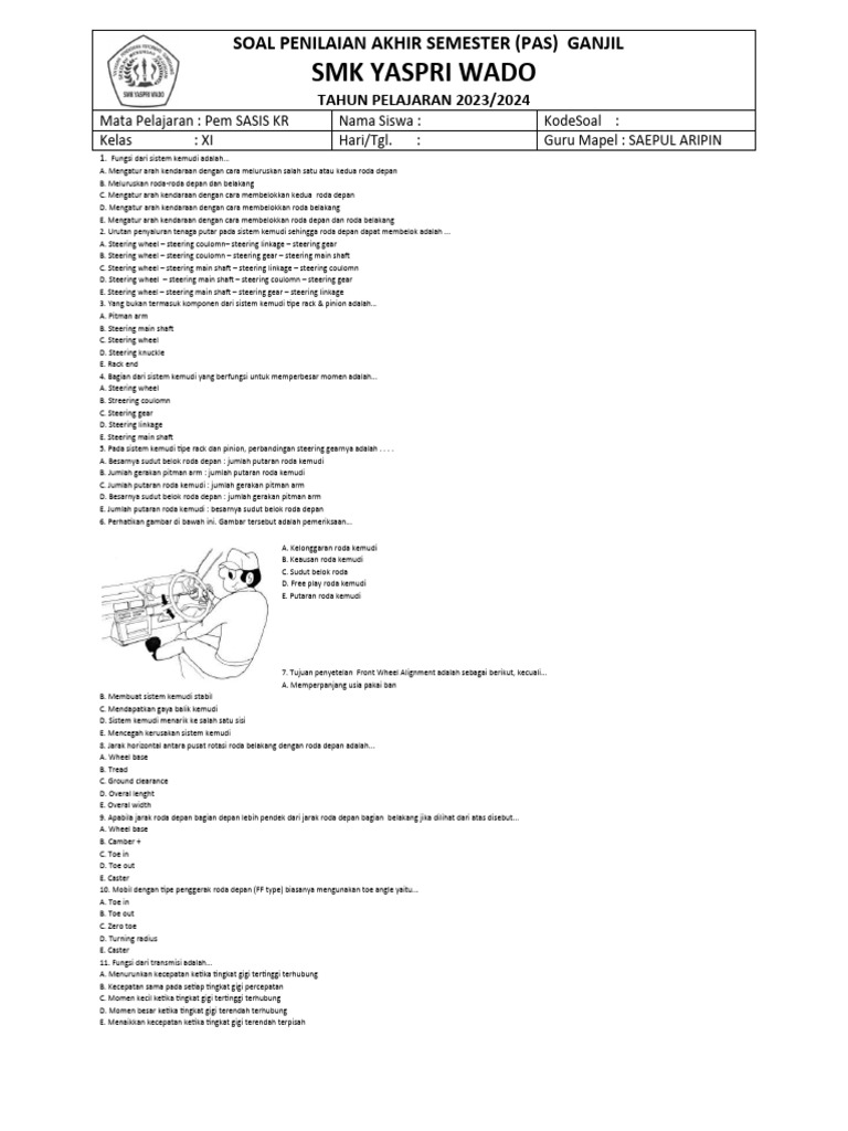 Soal Sasis Xi | PDF