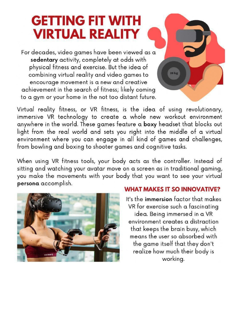 Virtual Reality 10 Grade Reading Comprehension | PDF