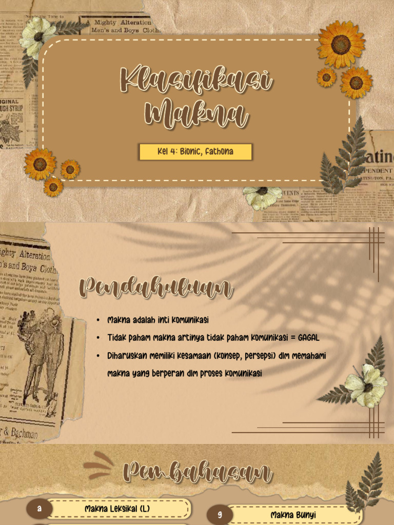 Klasifikasi Makna | PDF