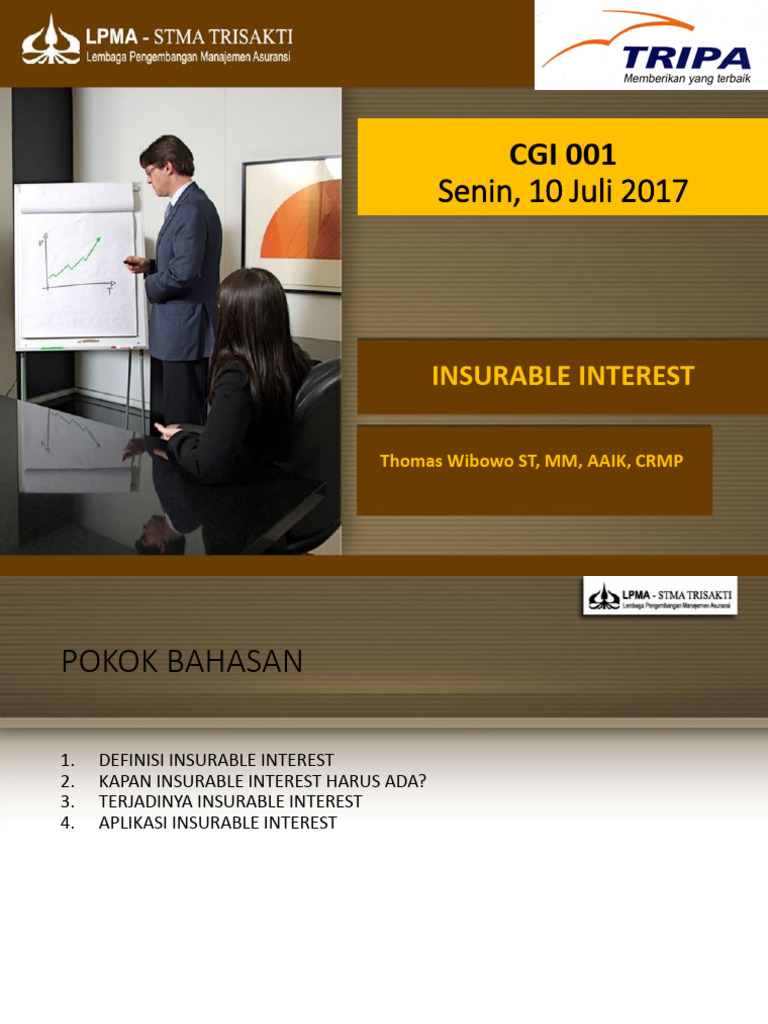 Materi 02 - CGI 001 Insurable Interest | PDF