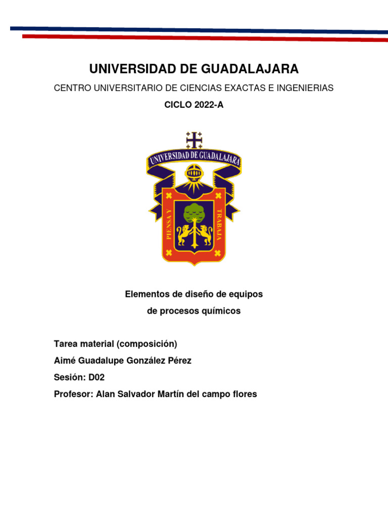 Diseño de Equipos para Procesos Químicos | PDF