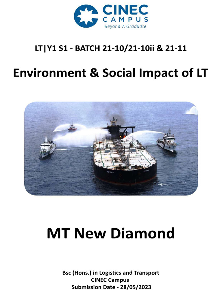 Environmental Impact of MT New Diamond | PDF