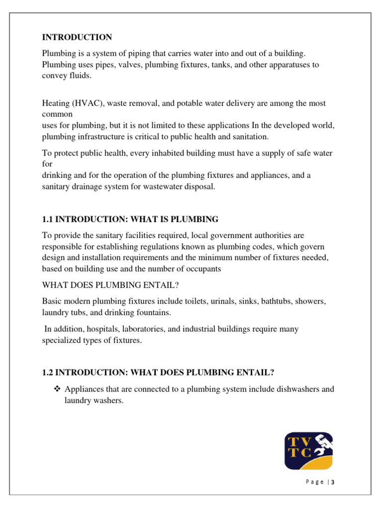 Introduction to Plumbing Basics | PDF | Plumbing | Sanitary Sewer