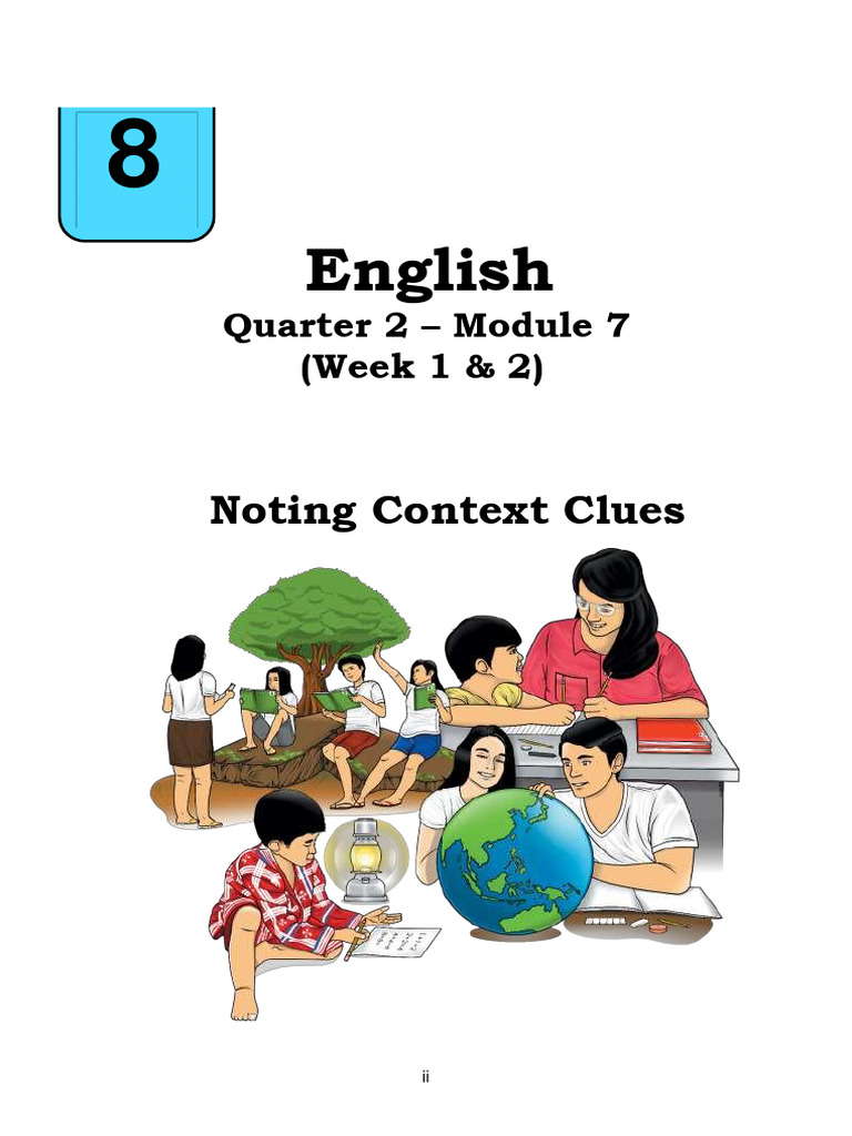 G8 - English - Week 1&2 MODULE 7 Q2 Context Clues | PDF | Pandemic | Learning