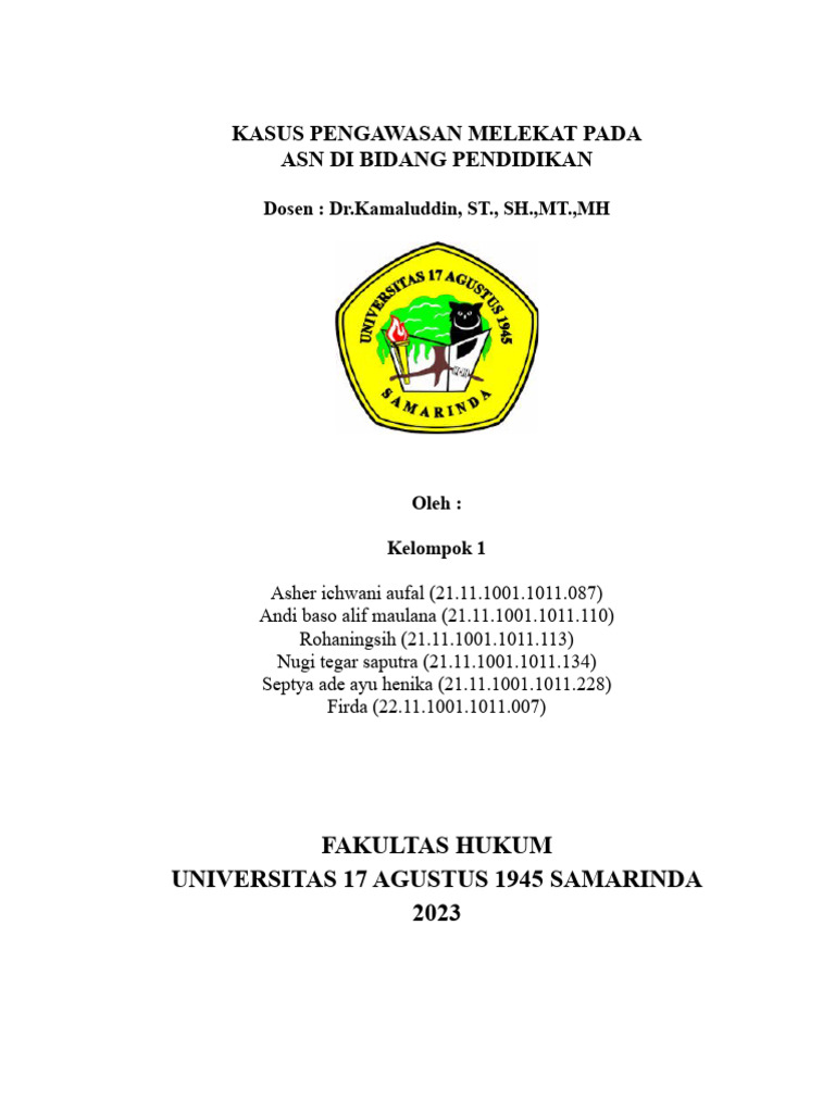 Pengawasan Melekat ASN Pendidikan | PDF | Karier & Perkembangan