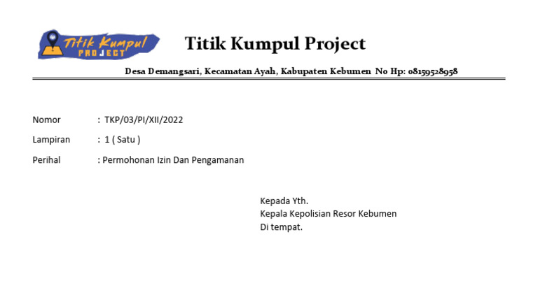 Kop Surat TK | PDF