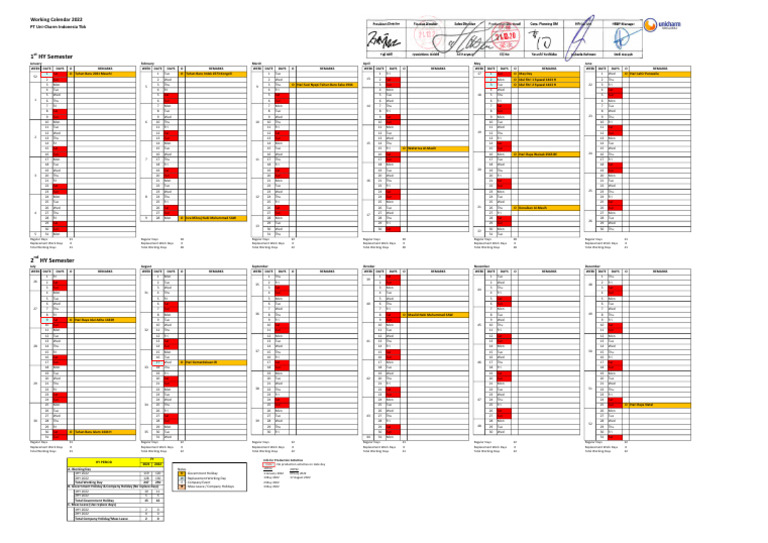 Working Calendar 2022 | PDF | Religious Holidays | Festival