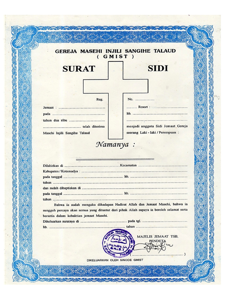 Surat Sidi Kosong | PDF