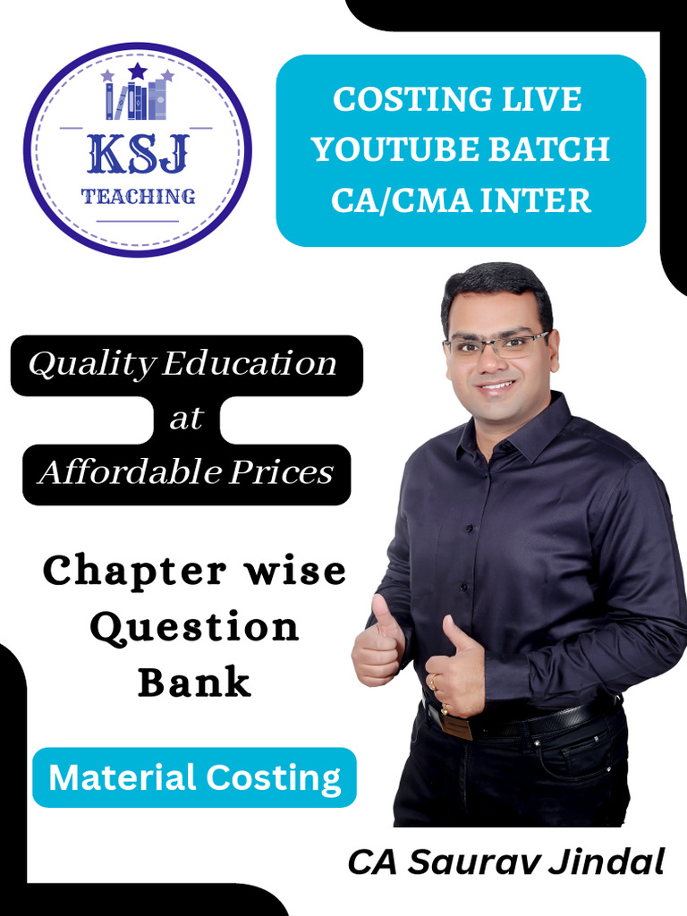 01 Material Costing | Download Free PDF | Inventory | Economies