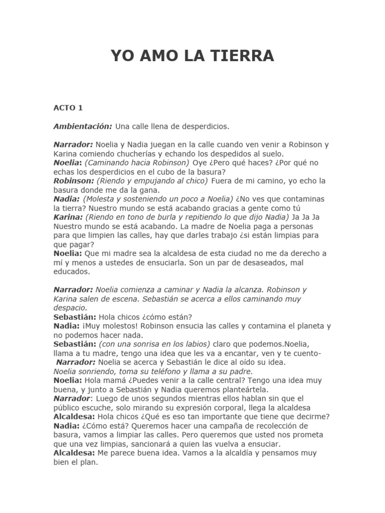 YO AMO LA TIERRA | PDF | Residuos