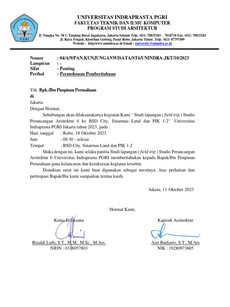 Surat Kantor | PDF Surat Kantor | PDF