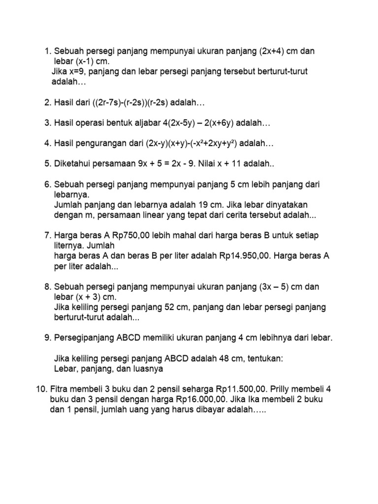 Matematika Kelas 7 | PDF | Metode & Bahan Ajar