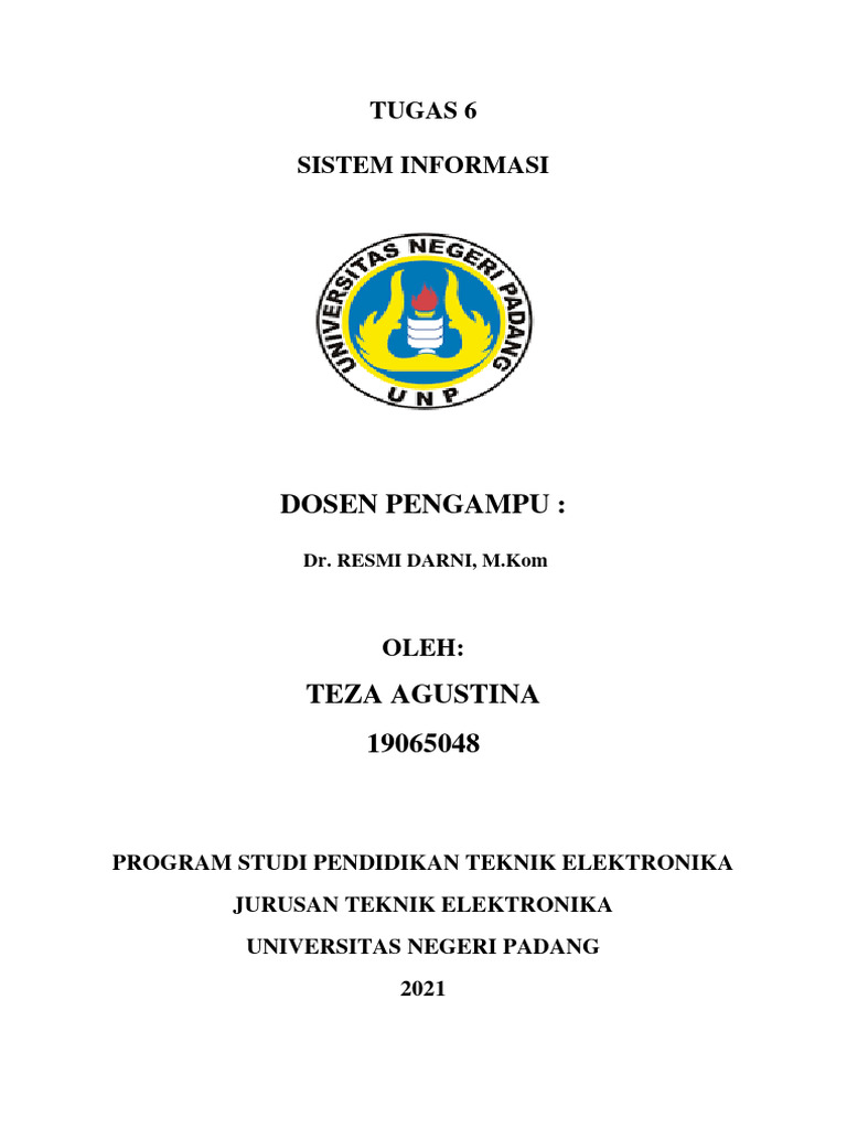 Ringkasan 6 - Teza Agustina - 19065048 | PDF | Komputer