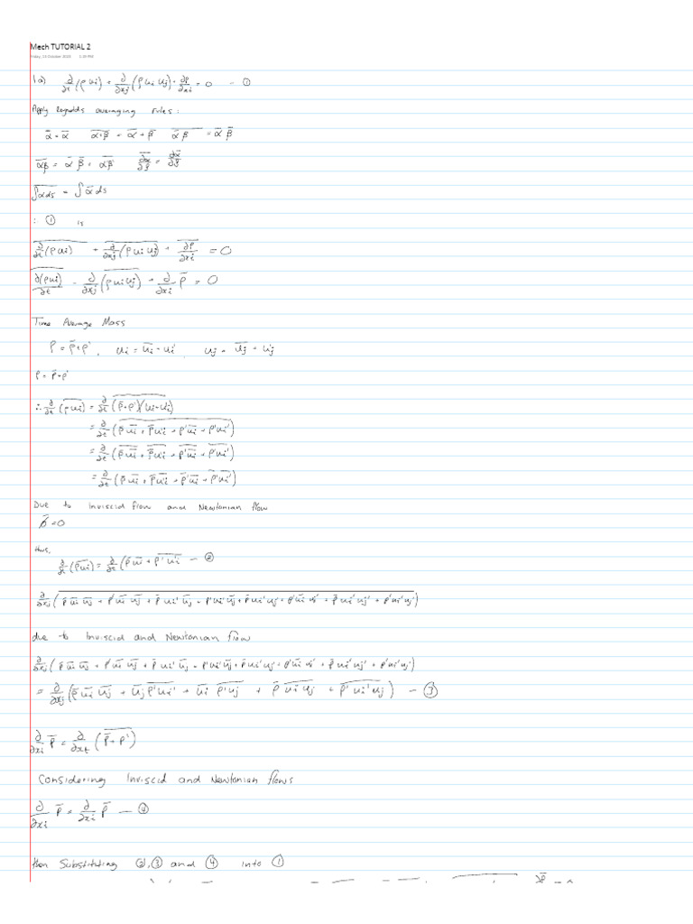 MECH4620 Z5311577 Tutorial2 Problem | PDF