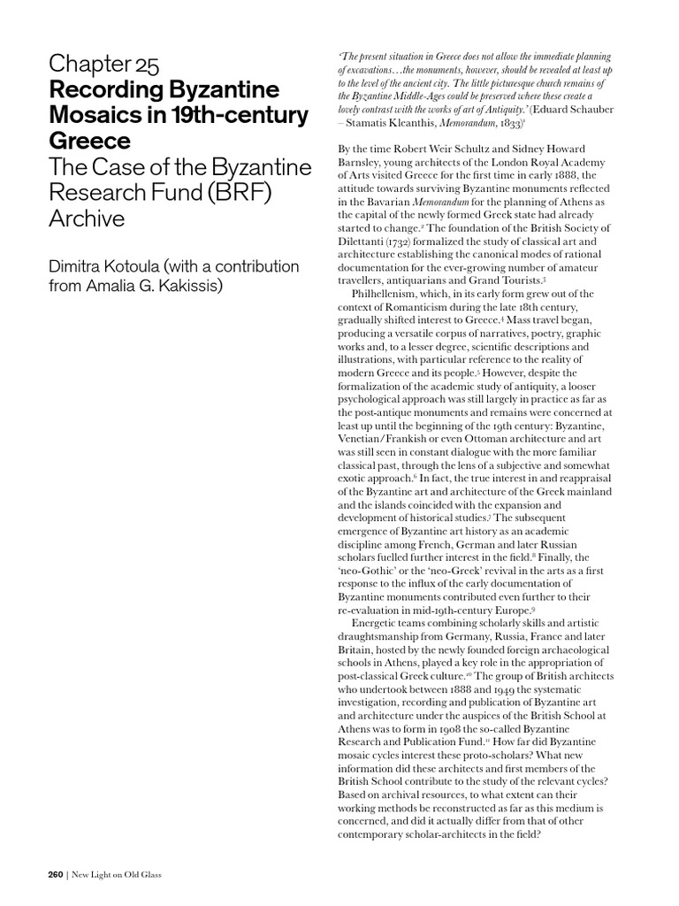 Recording Byzantine Mosaics in 19th Cent | PDF | Mosaic | Byzantine Empire